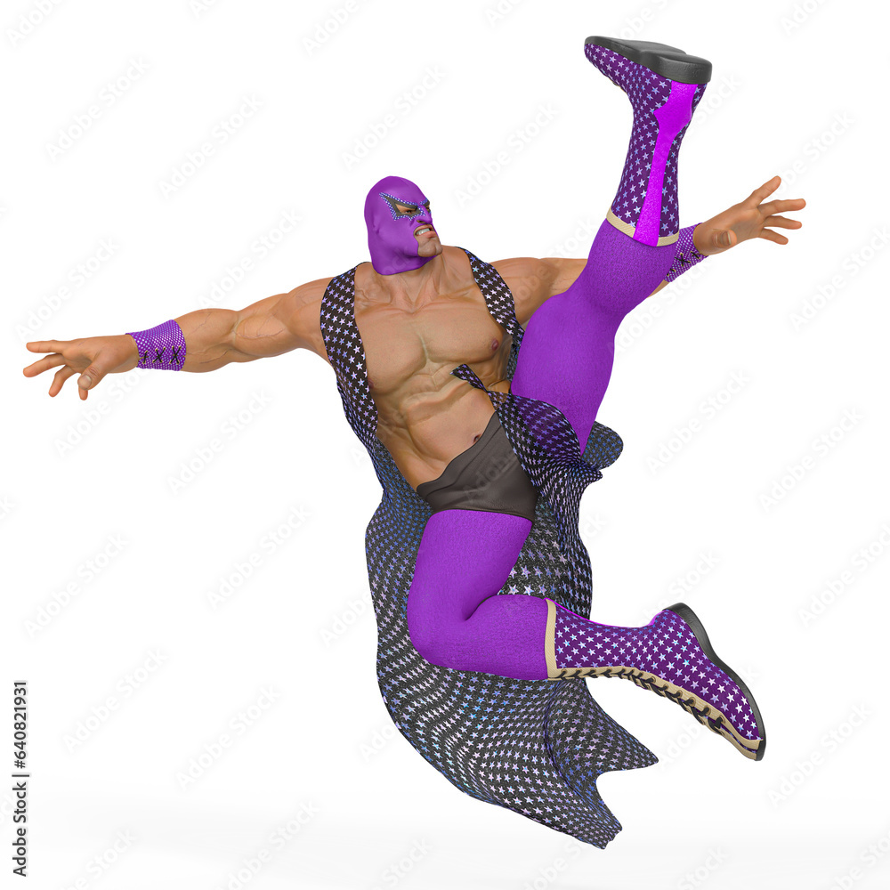 free fighter is kicking up Stock Illustration | Adobe Stock