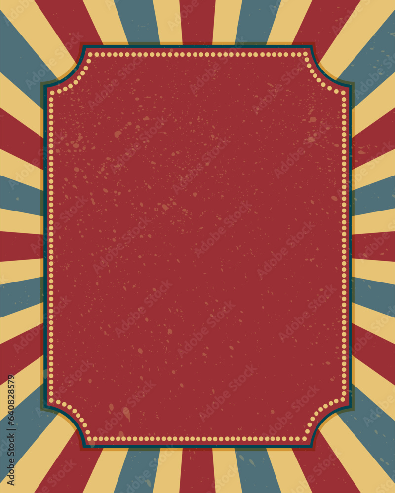 Circus/Carnival/Fairground birthday invitation card template design ...