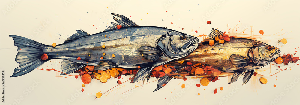 Mediterranean Morsels: A Logo Showcasing a Fish Restaurant's Commitment ...