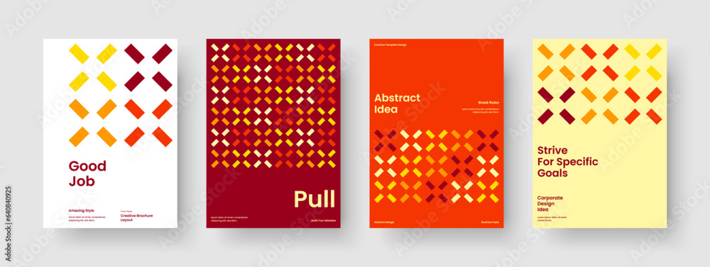 Abstract Business Presentation Template. Isolated Flyer Layout ...