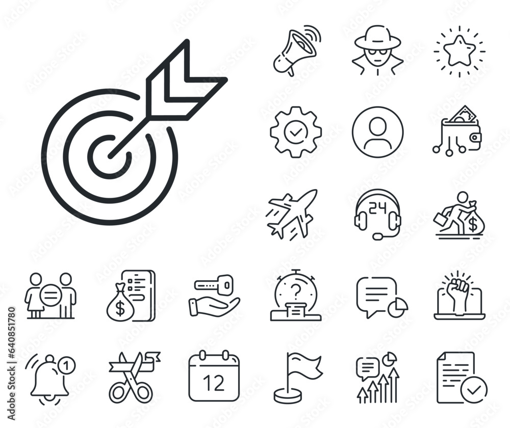 Marketing targeting strategy symbol. Salaryman, gender equality and ...