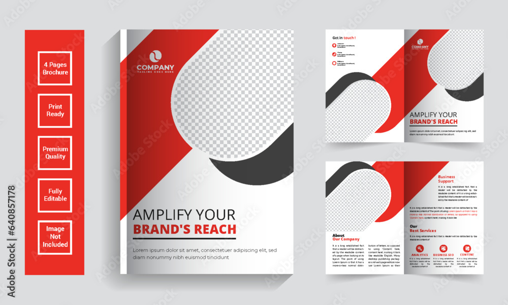 Corporate branding business profile brochure design template, branding ...