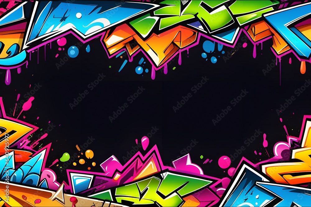 Graffiti Frame Background, Graffiti Border, Graffiti Frame, Graffiti ...
