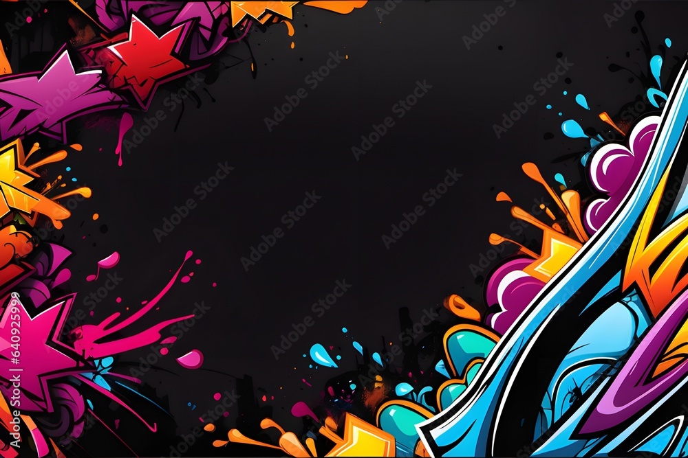 Graffiti Frame Background, Graffiti Border, Graffiti Frame, Graffiti ...