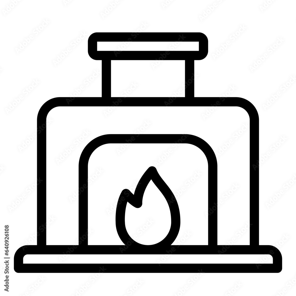 Kiln outline icon Stock Vector | Adobe Stock