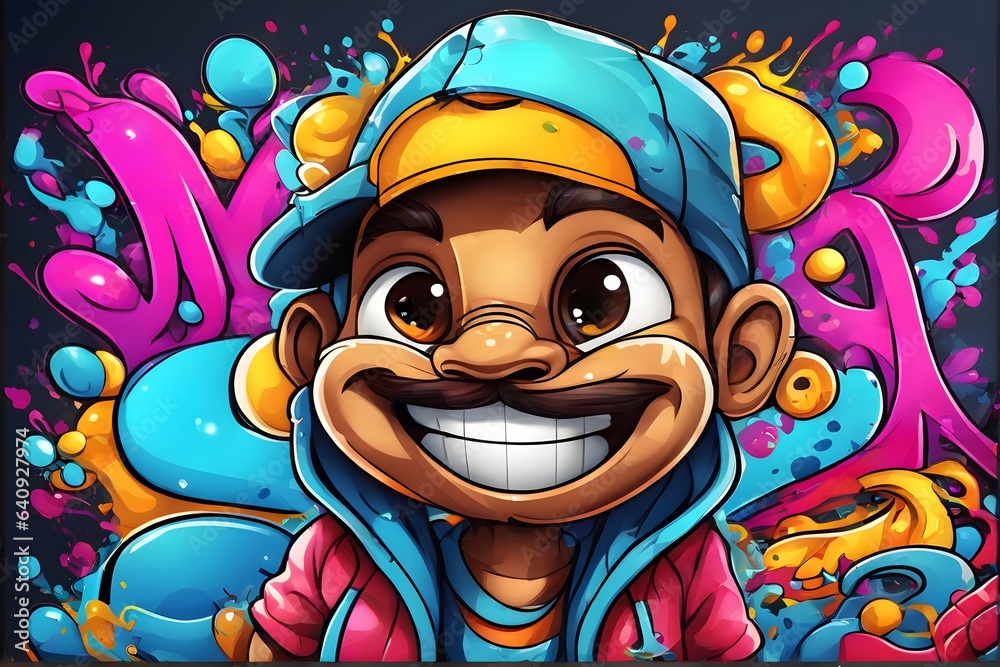 Cartoon Graffiti Wallpaper, Cartoon Graffiti Background, Cartoon ...