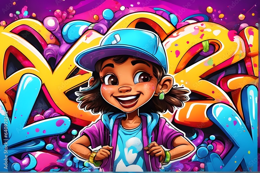 Cartoon Graffiti Wallpaper, Cartoon Graffiti Background, Cartoon ...