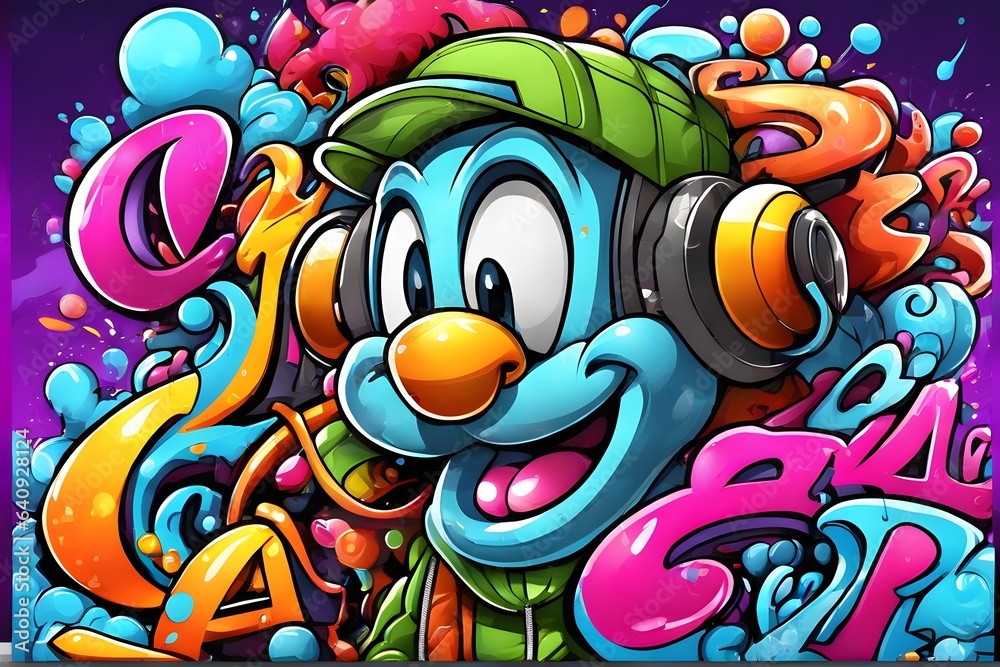 Cartoon Graffiti Wallpaper, Cartoon Graffiti Background, Cartoon ...