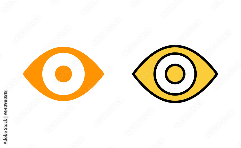 Eye icon set for web and mobile app. Eye sign and symbol. Look and ...
