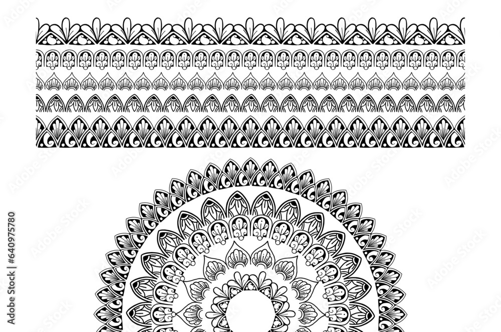 Vecteur Stock Pattern Brush Quilting Filling Patterns Geometric ...