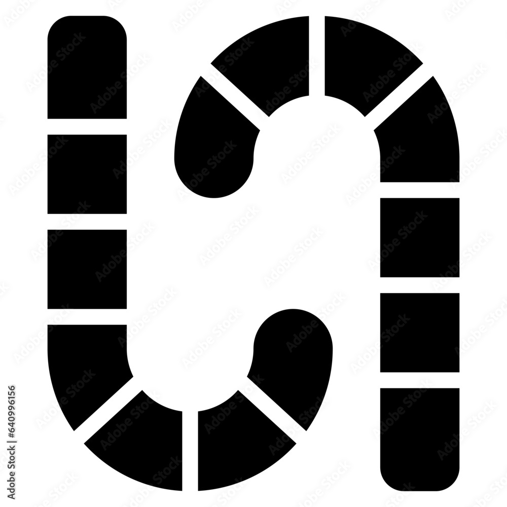 stick candy icon with glyph style and 64 px base. Suitable for website ...