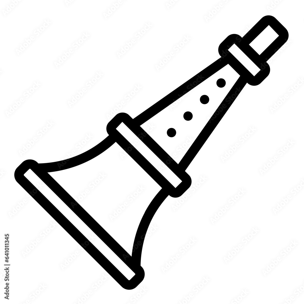 Shehnai outline icon Stock Vector | Adobe Stock