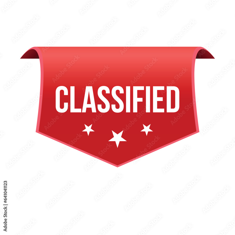 Classified banner design, Isolated on white background. Stock Vector ...