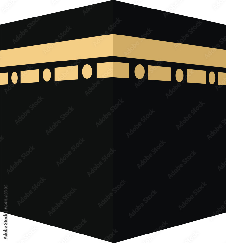 Kaaba Design. Islamic kaaba for hajj. Stock Vector | Adobe Stock