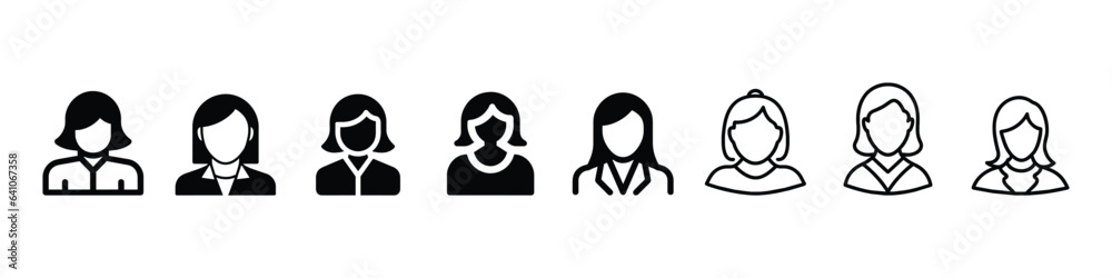 Businesswoman Icon. Professional, Female icon, Woman icon, lady icons ...