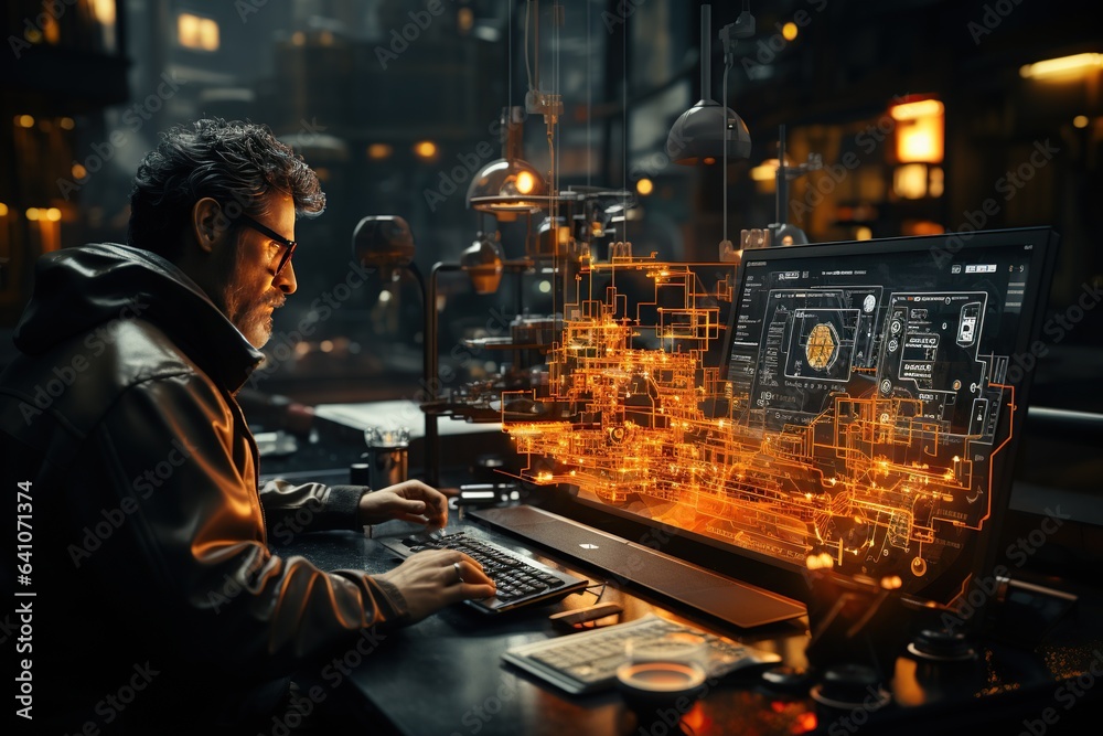 Visuals showcase AI-powered, data analysis, natural language processing ...