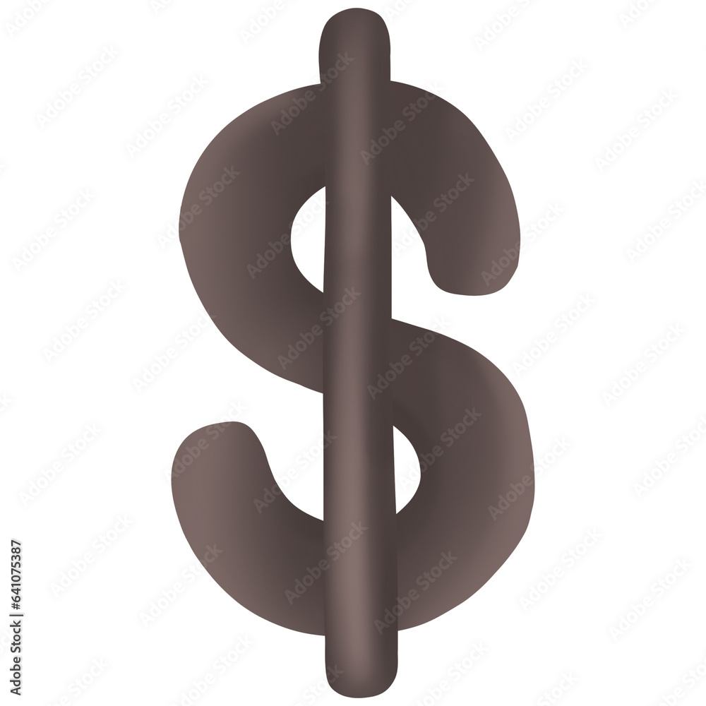 Dollar sign $ on transparent background. dollar sign $ illustration ...
