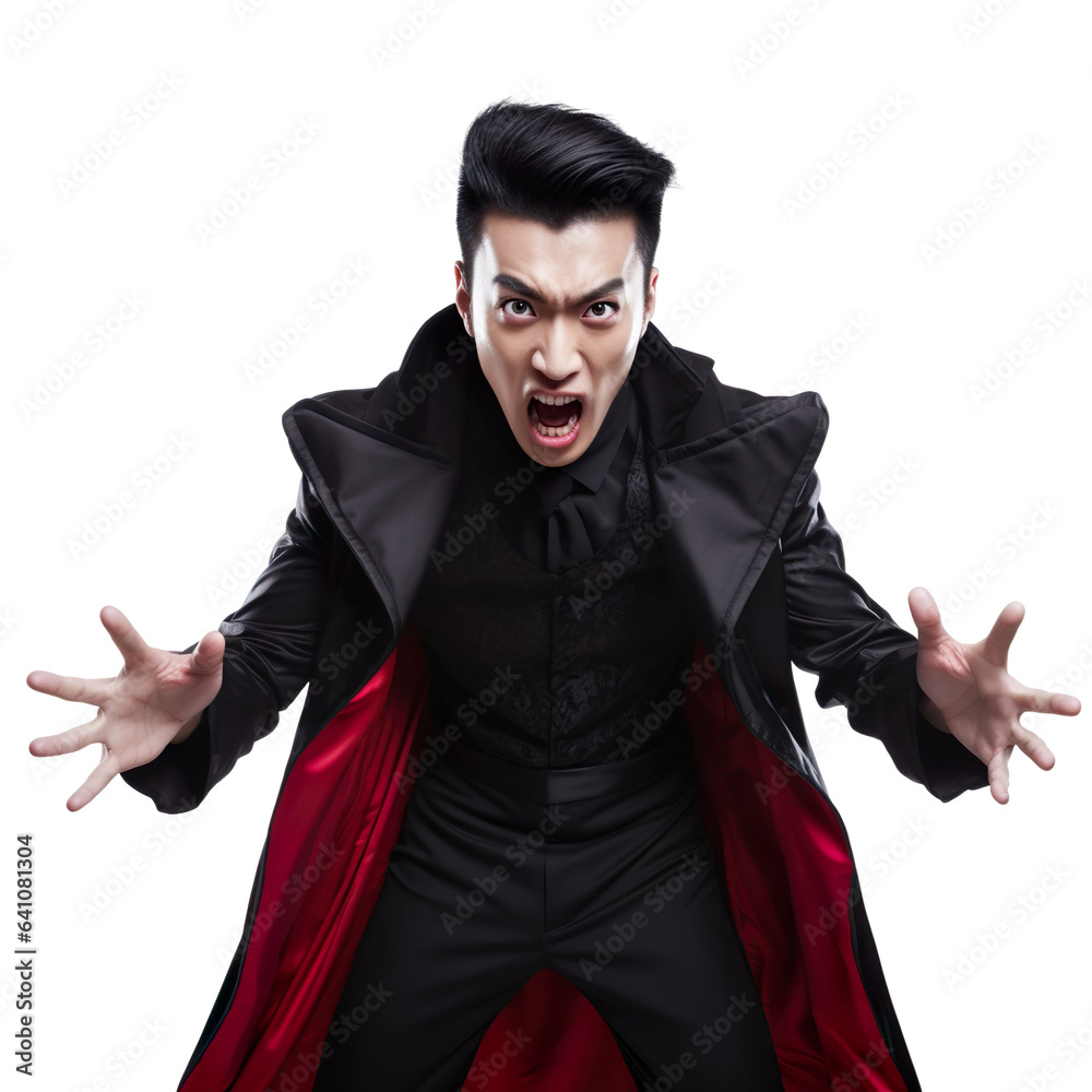 Halloween costumes - Front view mid shot of Asian man dressed as ...