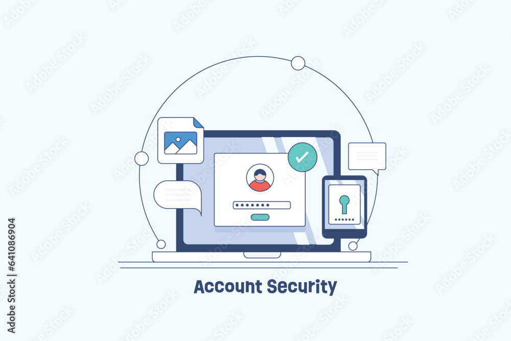 Digital business account login password identity two factor authentication securing personal and ...