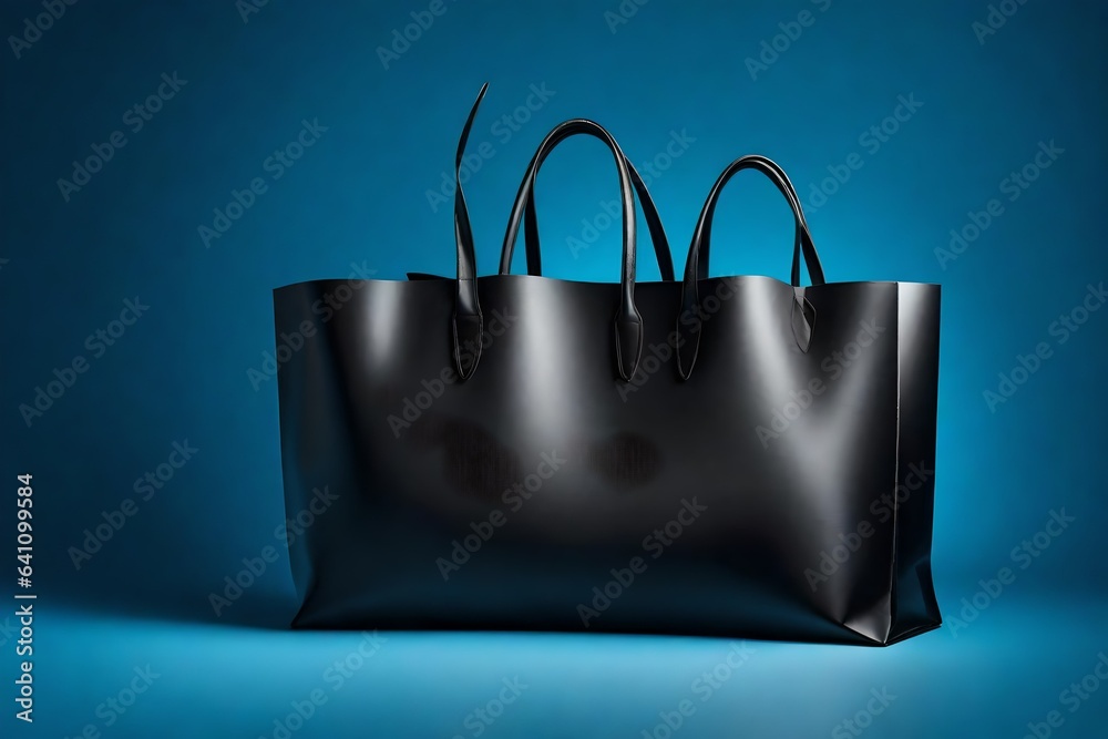 black shopping bags Stock Illustration | Adobe Stock