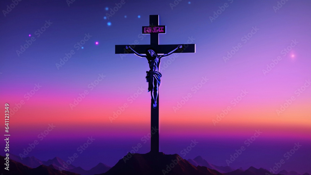 Jesus Christ designs for banner, posters, greetings.. Stock Photo ...