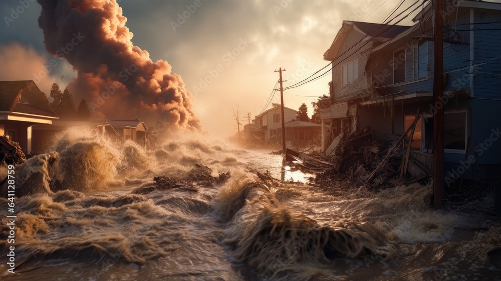 impacts of climate change by extreme weather events, such as floods ...