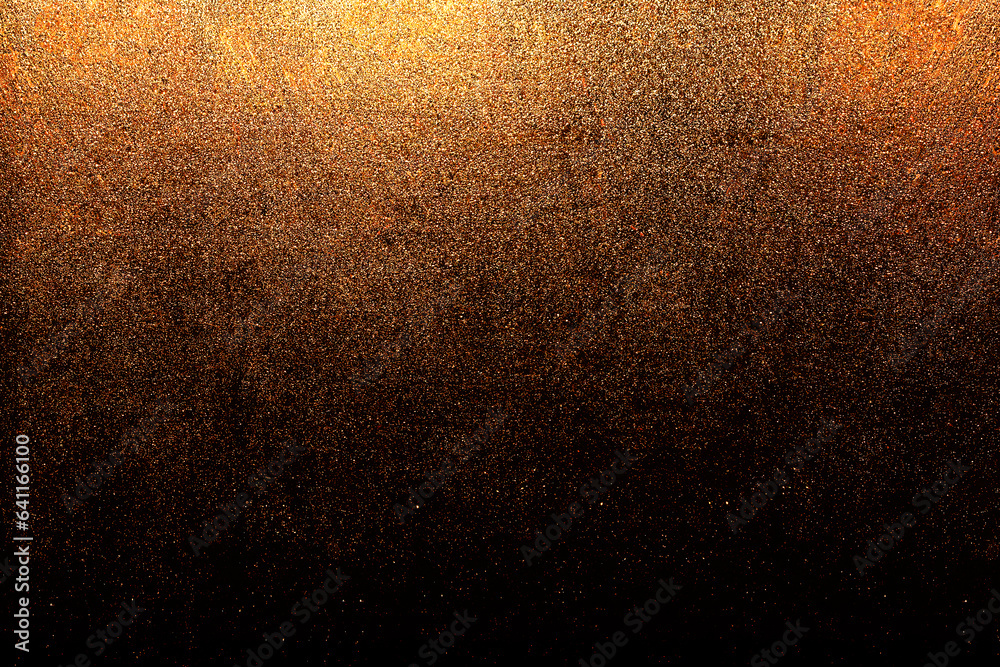 golden black glitter texture abstract banner background with space ...