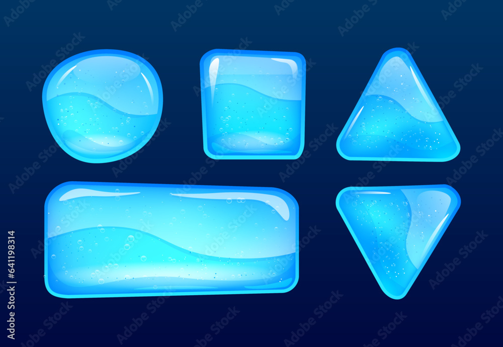 Vector Buttons Game Ui Set Stock Vector Adobe Stock