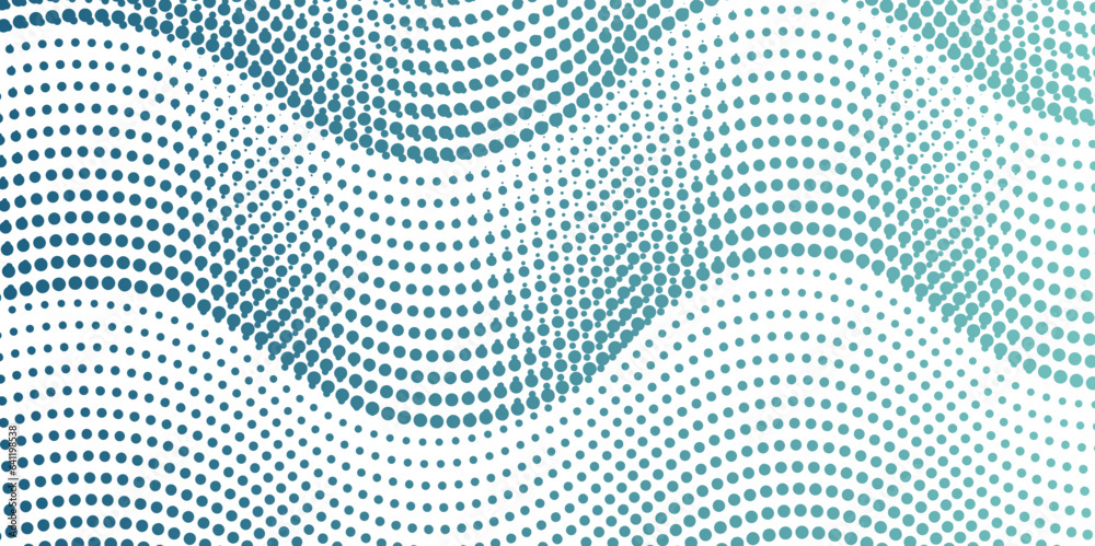 Abstract halftone pattern with dynamic oval shape with seamless dot ...