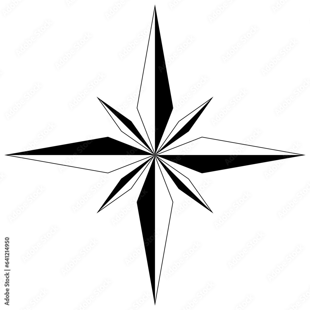 Kompassrose Karte