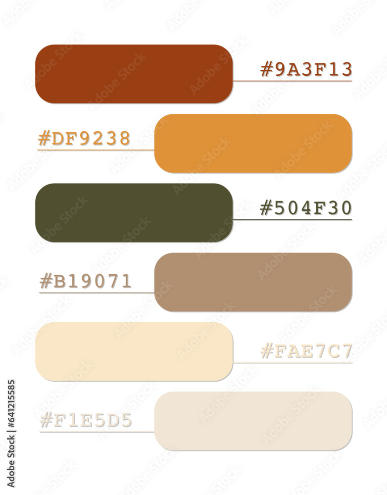 Red and earthy tones color palette, boho colors catalog, color matching ...