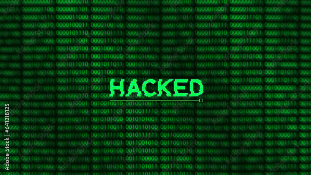 Computer got hacked by hacker background Stock Vector | Adobe Stock