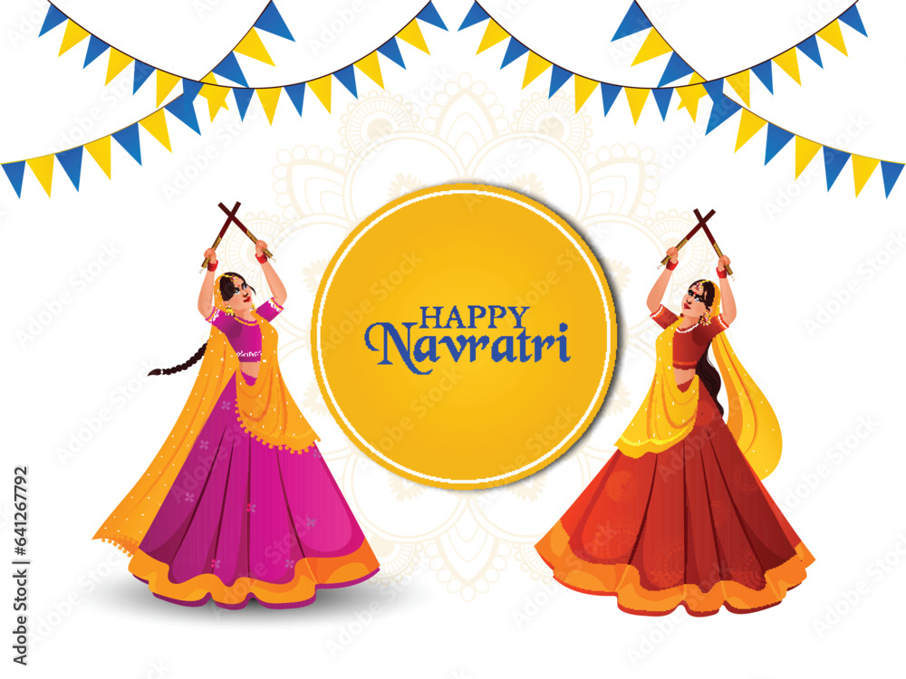 Poster Realistic vector illustration for dandiya night – Wall Art ...