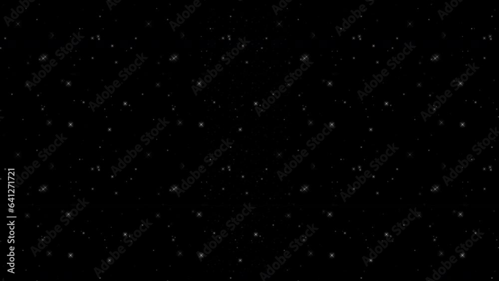twinkling stars blinking stars seamless loop dust particles fly with ...