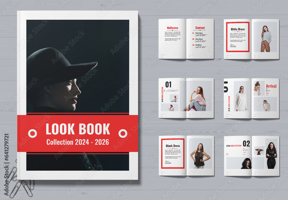 Fashion Look Book Design Stock Template | Adobe Stock
