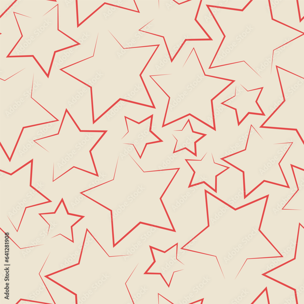 Seamless star pattern. Design for textures, textiles, prints on clothes ...
