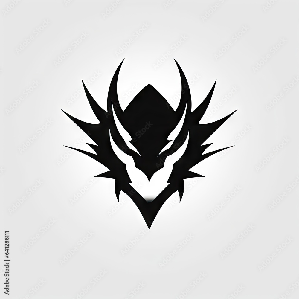 Dragon Icon, Chinese Draco Tattoo, Minimal Fantasy Dragon Isolated, New ...