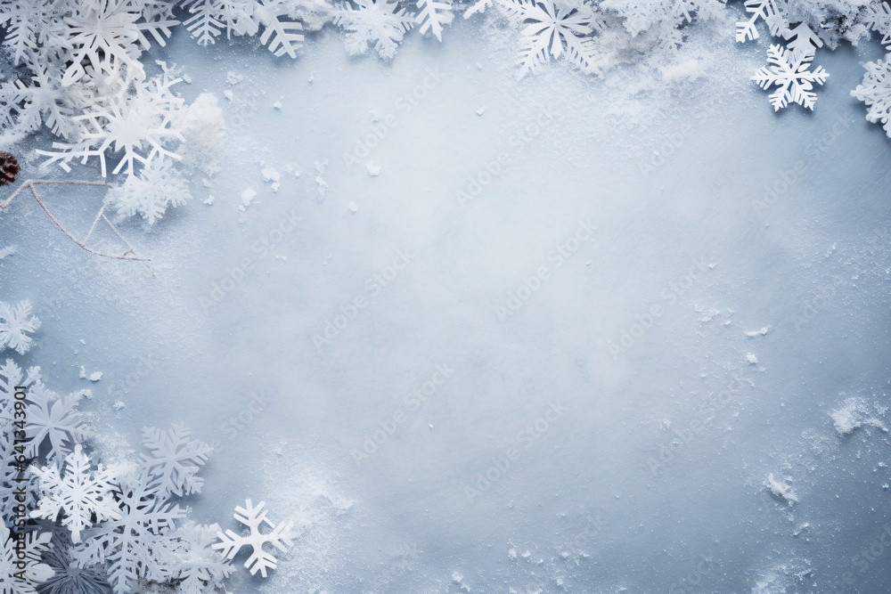 Christmas winter theme card backgrounds with snow and snowflakes Stock ...