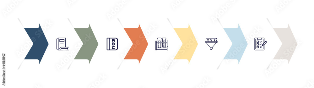 _icon6_, books couple, alphabet book, tube, data funnelling, check list ...