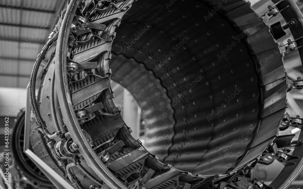 Mechanism of the jet engine Stock Photo | Adobe Stock