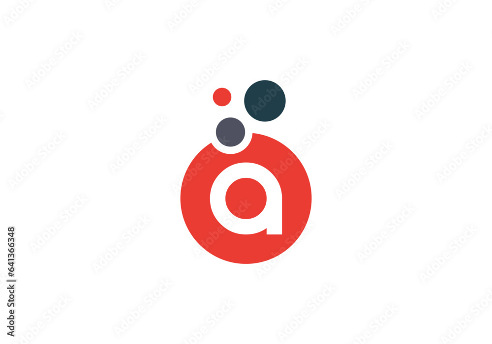 Bubble letters logo. Bubble lab circle symbol. Bubble logo design color ...