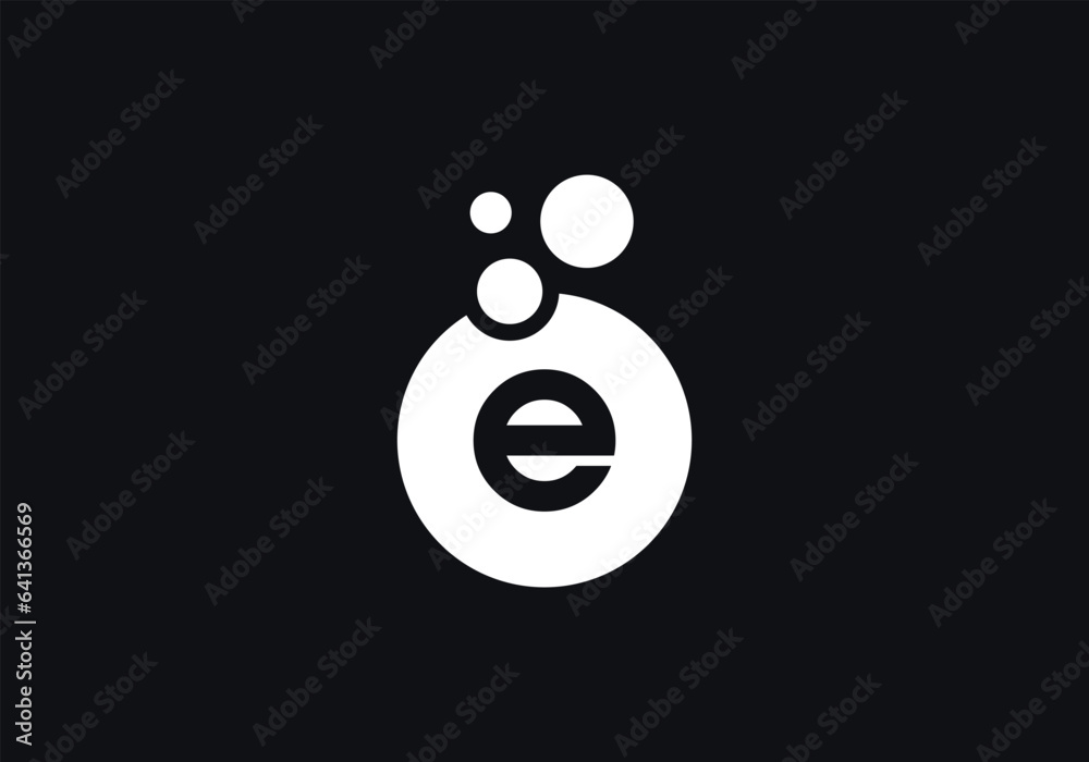 Bubble letters logo. Bubble lab circle symbol. Bubble logo design color ...