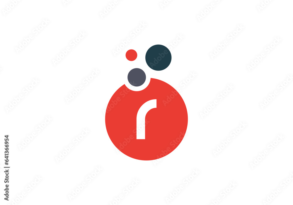 Bubble letters logo. Bubble lab circle symbol. Bubble logo design color ...