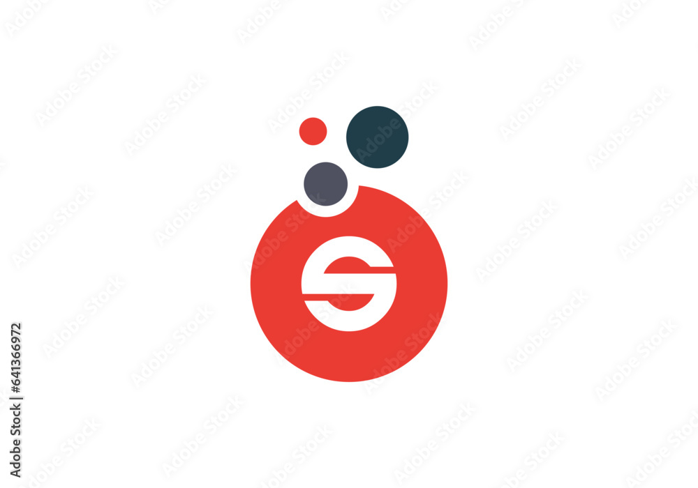 Bubble letters logo. Bubble lab circle symbol. Bubble logo design color ...