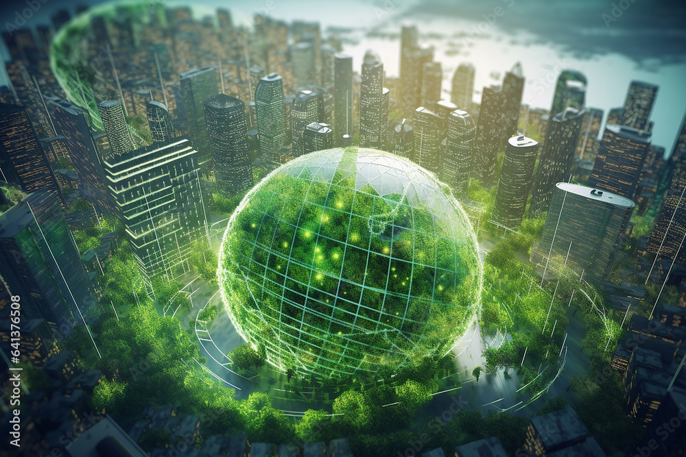 Eco friendly Carbon neutral and net zero target sustainable environment ...