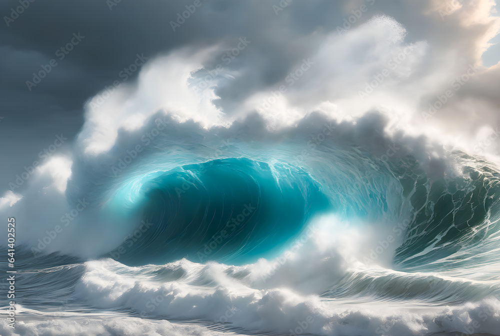 rip current. The high and violent sea waves. Capturing the Majesty of ...