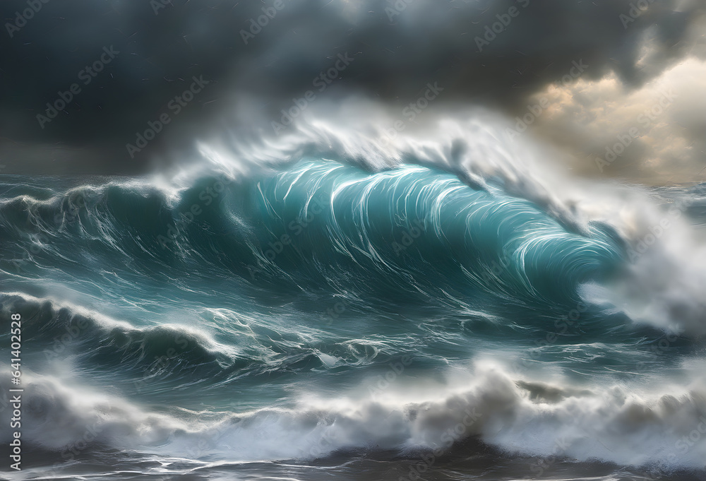 rip current. The high and violent sea waves. Capturing the Majesty of ...