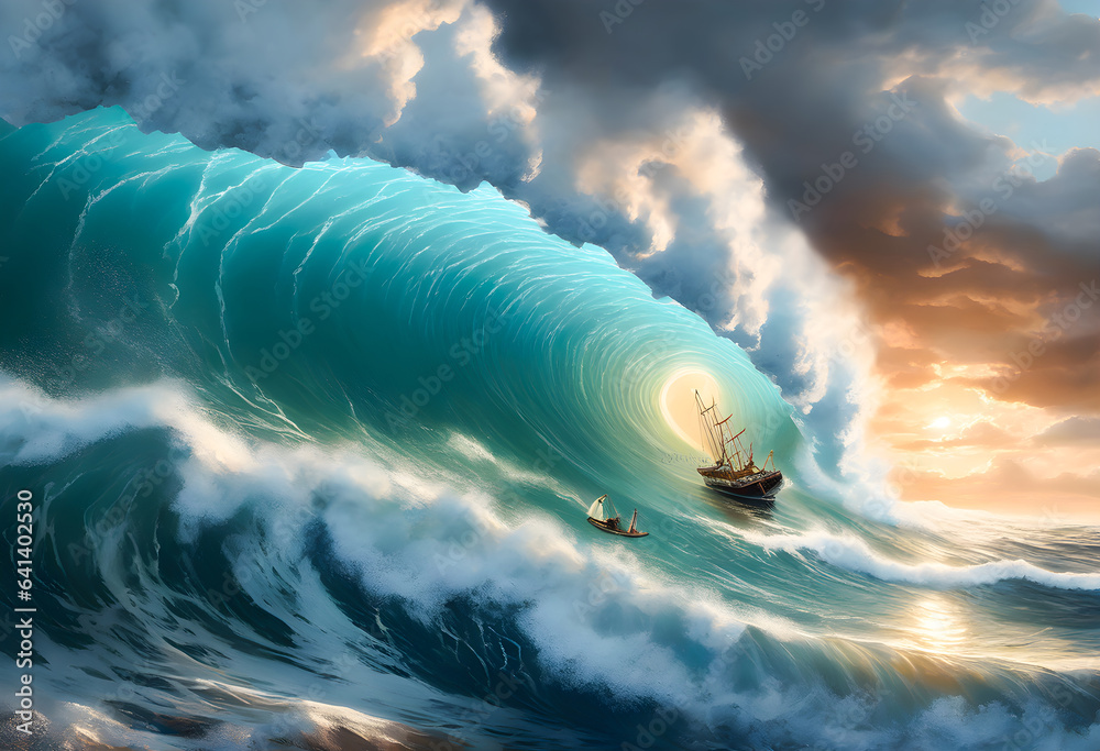 rip current. The high and violent sea waves. Capturing the Majesty of ...