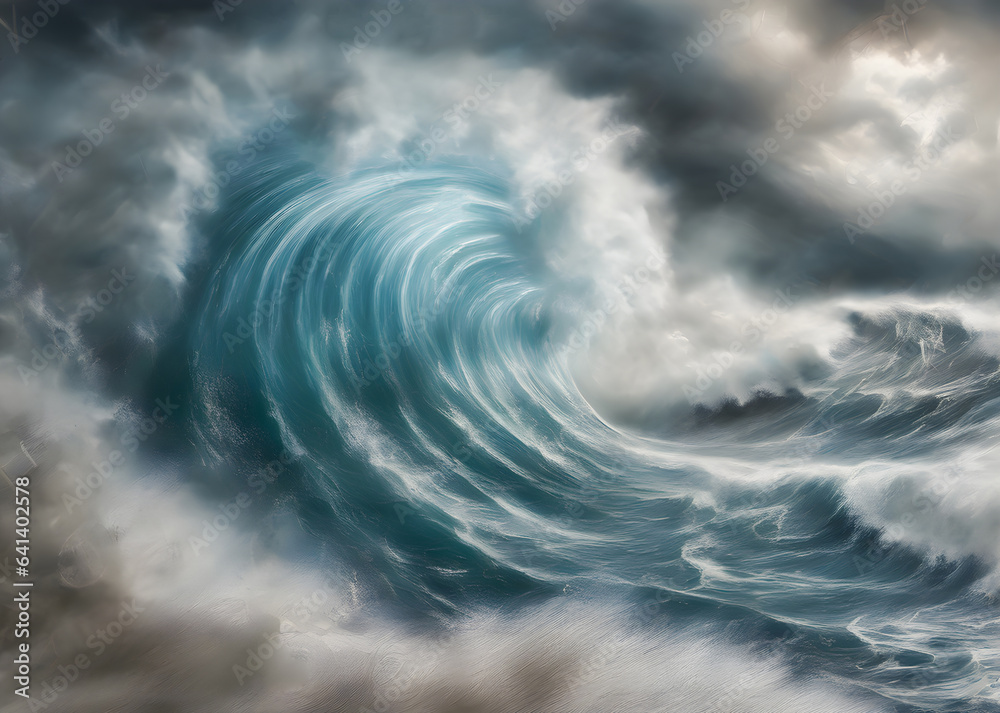 rip current. The high and violent sea waves. Capturing the Majesty of ...