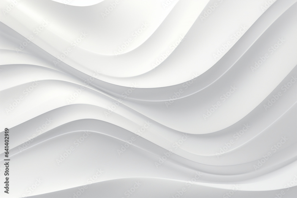 AI generated photo of seamless subtle white glossy soft abstract wavy ...